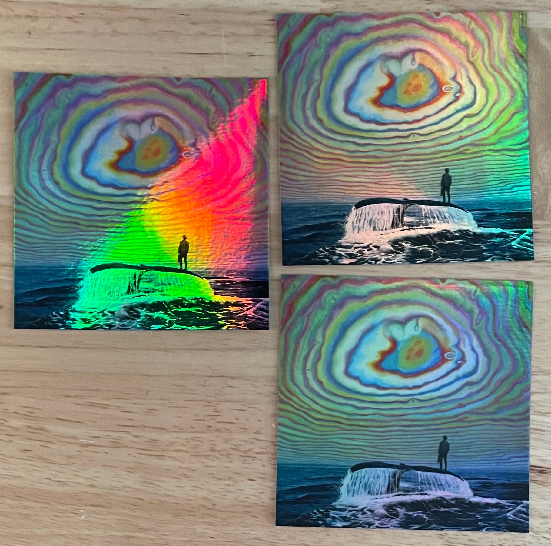 Borderline Series No. 1 Rainow Holographic Sticker Pack (3)